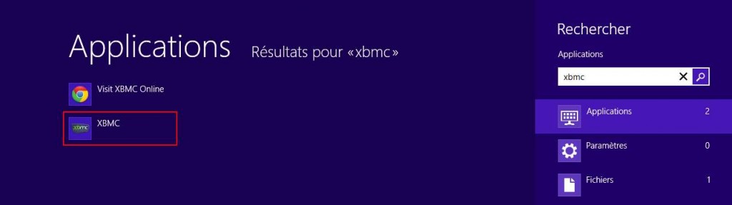 Guide de démarrage de XBMC pour Windows