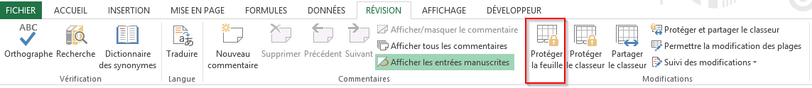 Comment protéger certaines cellules dans une feuille Excel