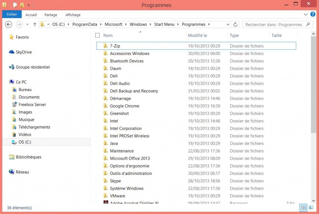 Comment créer un raccourci sur le bureau de Windows 8 / 10