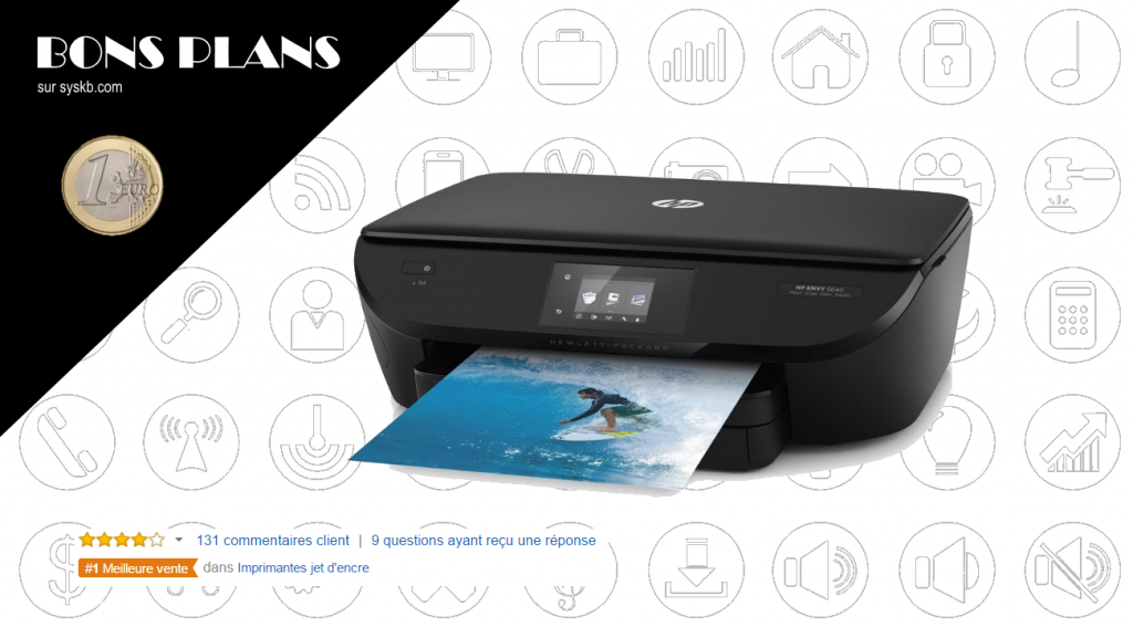 Imprimante HP ENVY 5642 à 59 EUR au lieu de 119 EUR