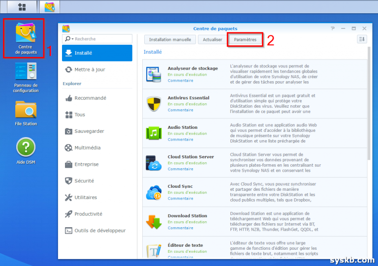 Installer les applications de la SynoCommunity sur votre NAS Synology
