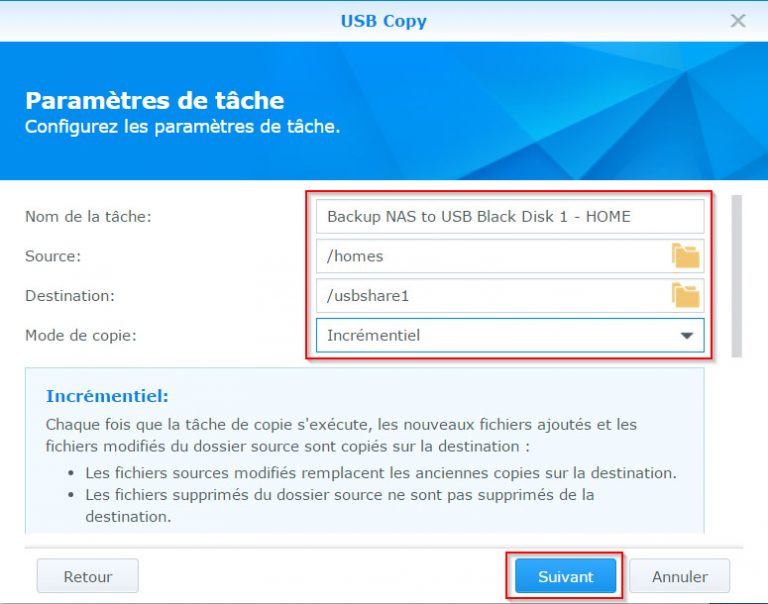 USB Copy pour exporter automatiquement un répertoire Synology sur un ...