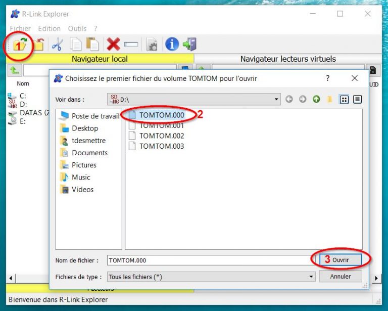 R-Link Explorer - Accédez au contenu de la carte SD du GPS TomTom de ...