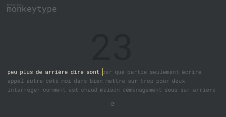 Testez votre vitesse de frappe au clavier avec Monkeytype