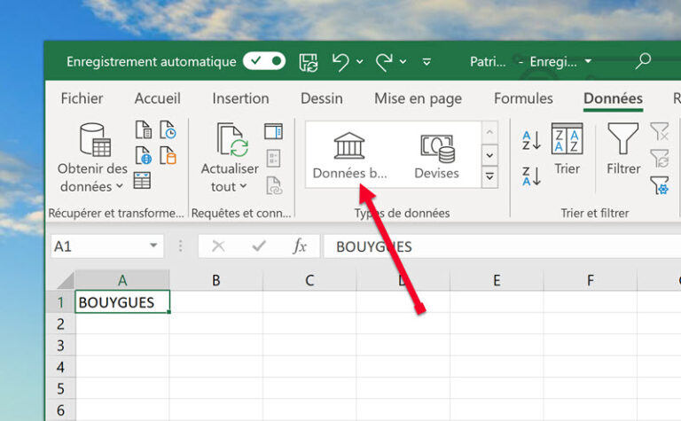 Comment importer les cours de bourses dans Excel