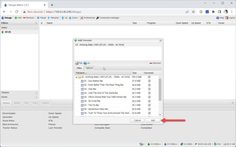 Seedbox avec Swizzin : guide simple + démo Deluge